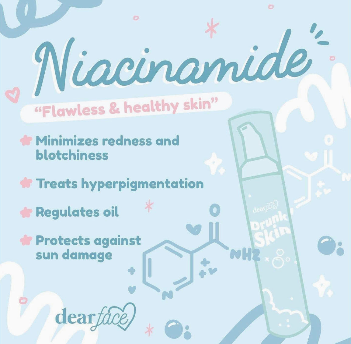 DEAR FACE DRUNK SKIN FACIAL FOAM – Lalas Cosmetics